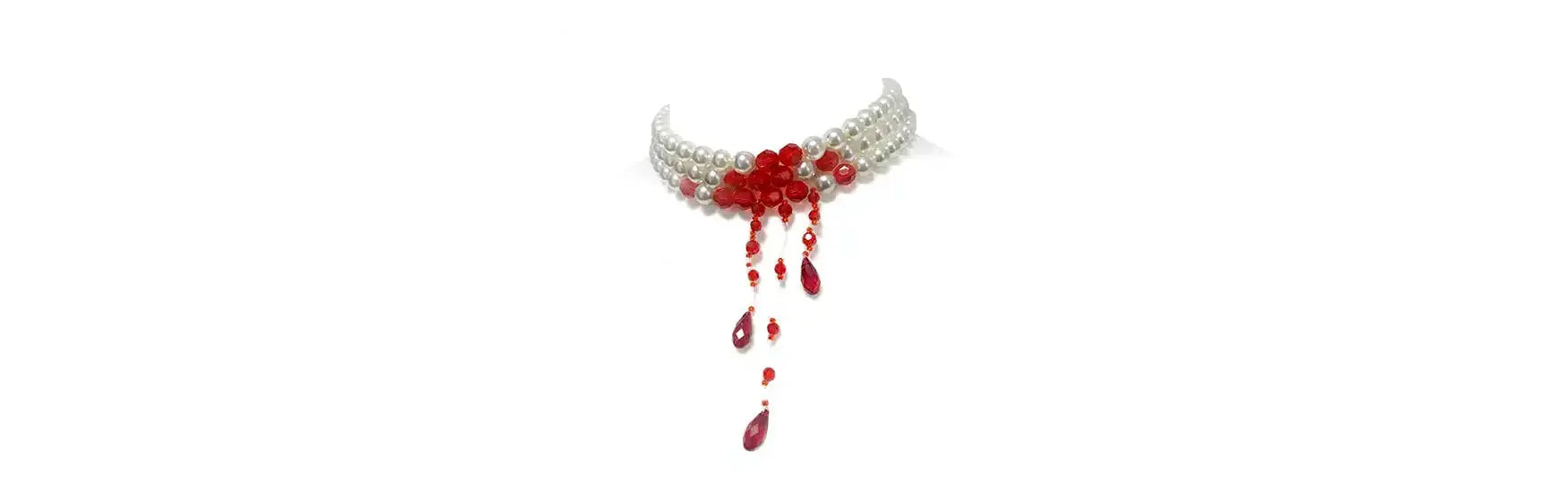Preciosa Pearls Blood Choker Halloween Jewellery Project — Bluestreak ...