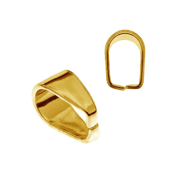 Gold Plated (24k) Simple Bail | Jewellery Findings – Bluestreak Crystals