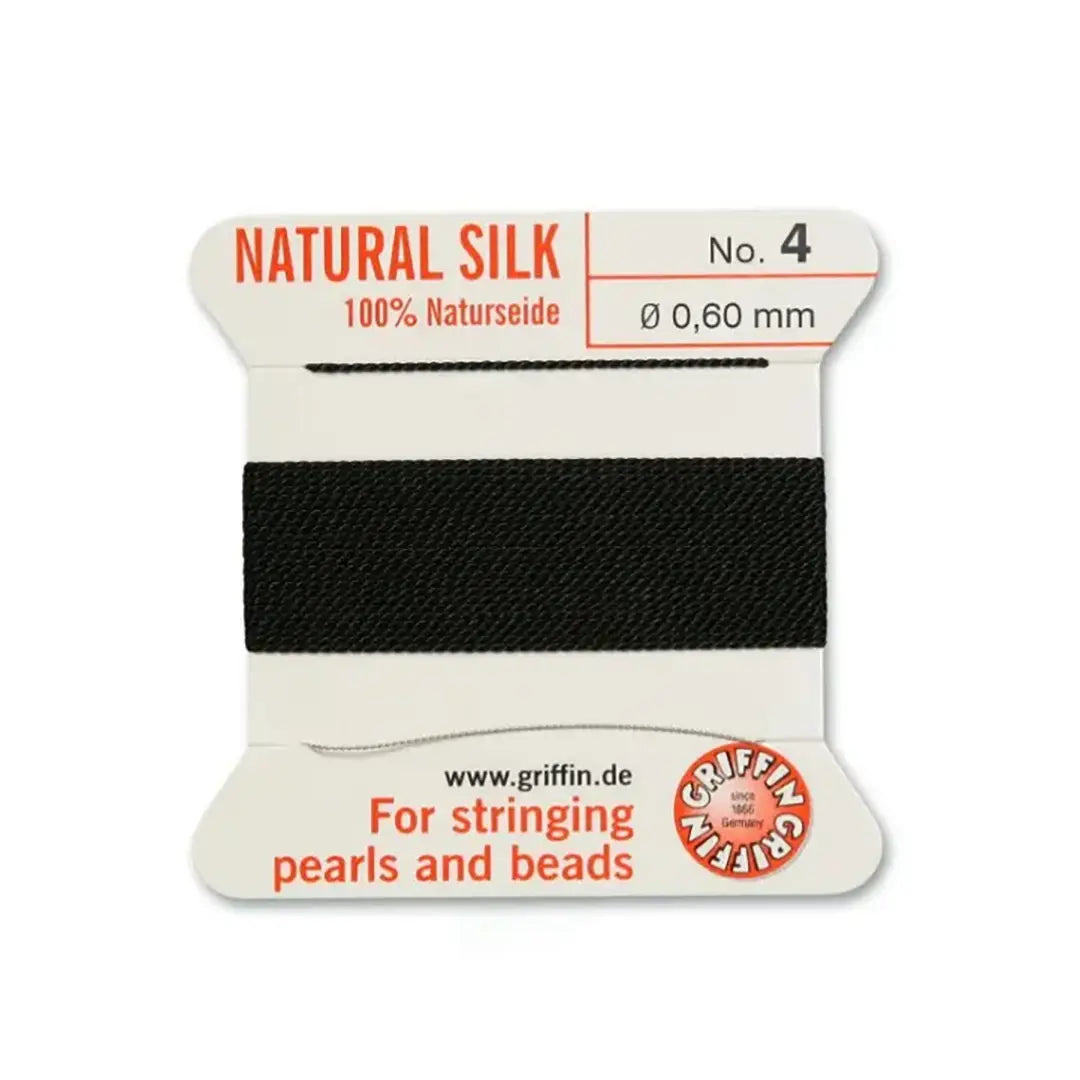 Griffin Silk Beading Thread Black | Jewellery Making – Bluestreak Crystals