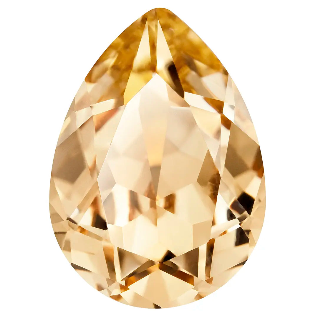 Preciosa Stones Baroque Pear Crystal Honey – Bluestreak Crystals