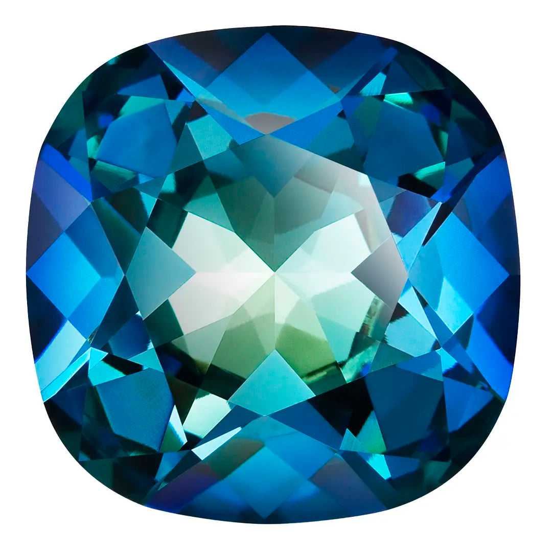 Preciosa Stones Cushion Square Crystal Bermuda Blue — Bluestreak Crystals