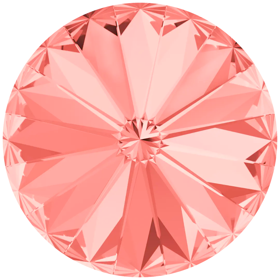 Serinity Round Stones Rivoli Rose Peach — Bluestreak Crystals