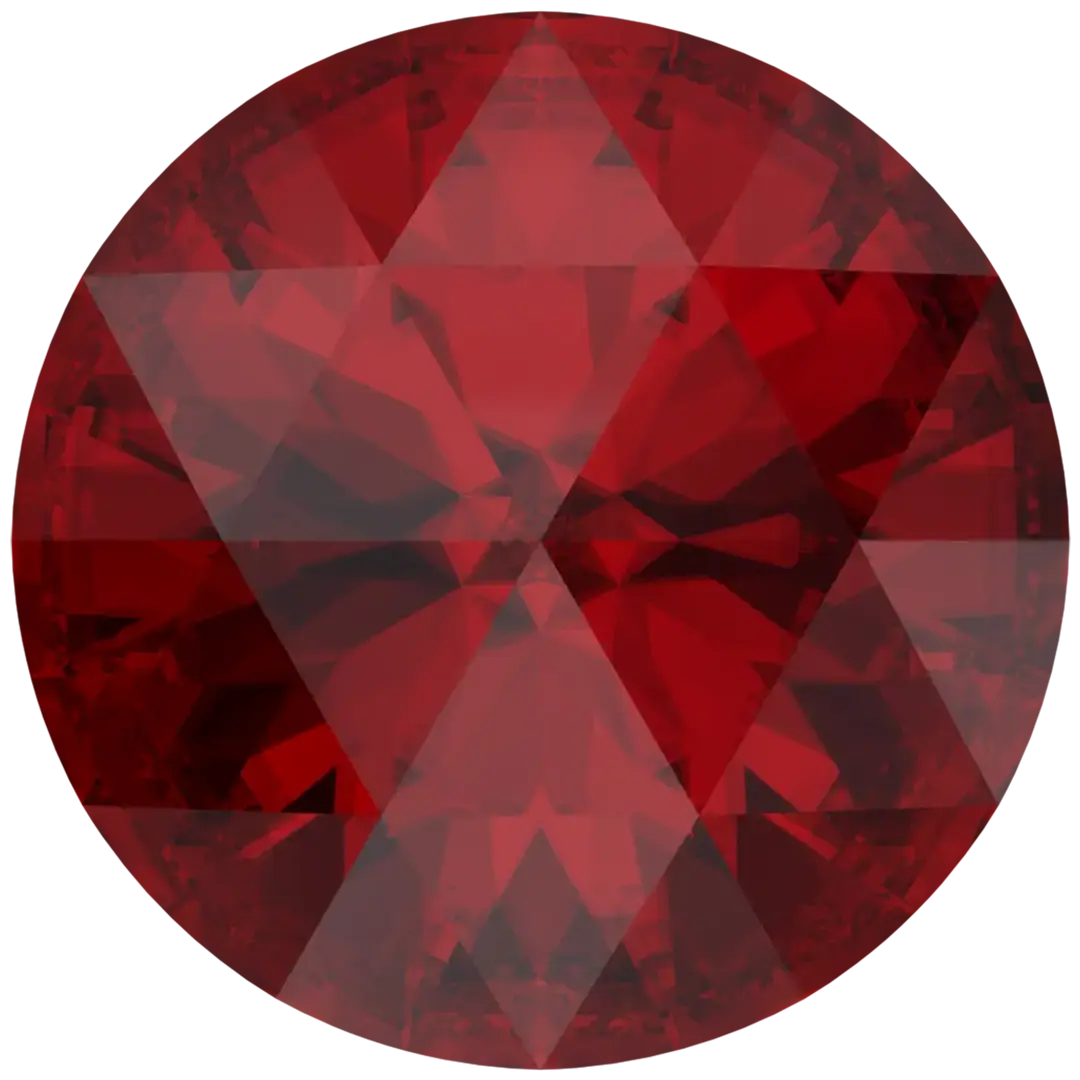 Swarovski Stones Round Rose Cut Scarlet — Bluestreak Crystals