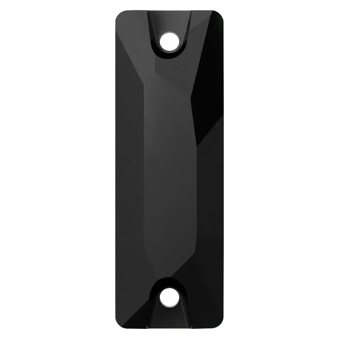 Serinity Sew On Crystals Baguette Jet UNFOILED — Bluestreak Crystals