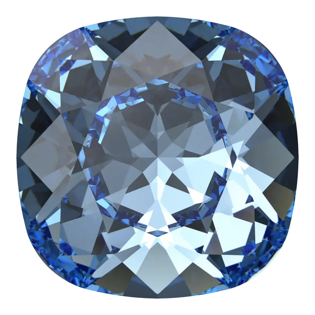 Swarovski Fancy Stones Square Cushion Recreated Ice Blue — Bluestreak ...