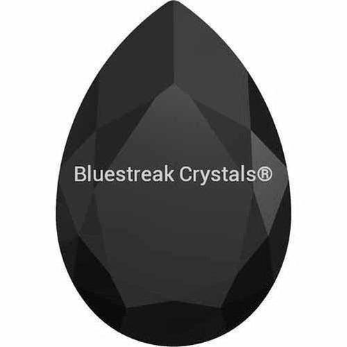 Swarovski Fancy Stones Large Pear Jet UNFOILED — Bluestreak Crystals
