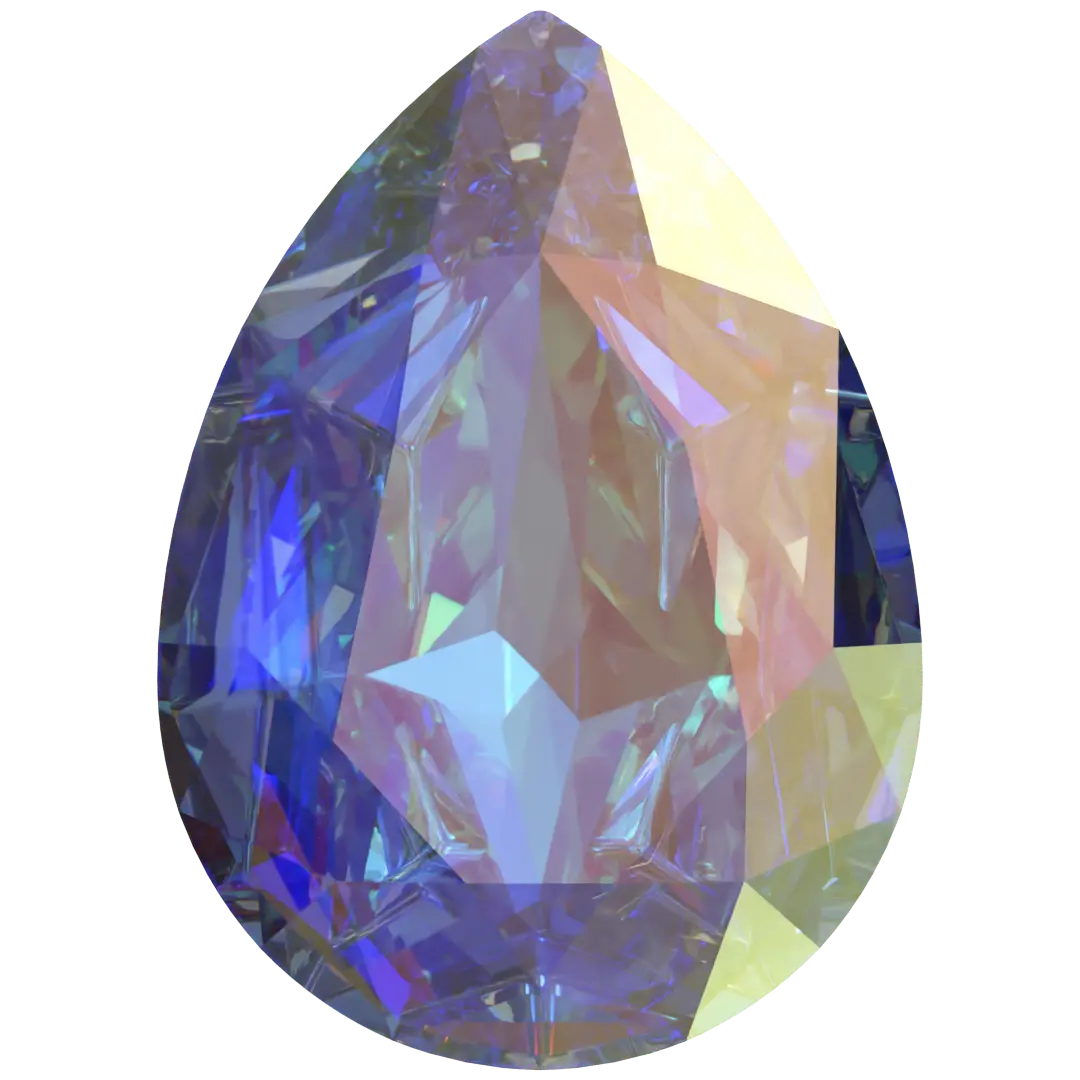 Swarovski Fancy Stones Mirage Pear Crystal AB — Bluestreak Crystals
