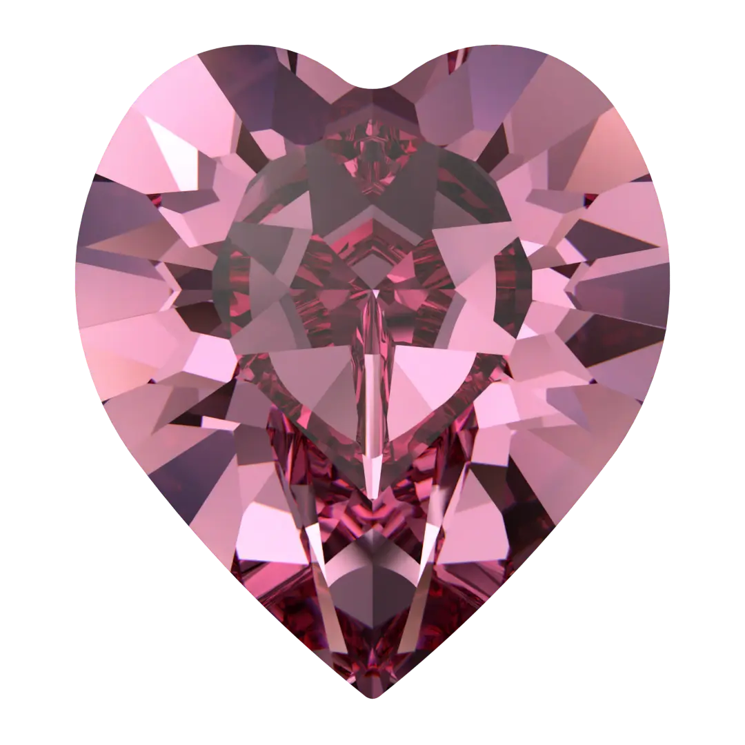Swarovski Fancy Stones Xilion Heart Rose – Bluestreak Crystals