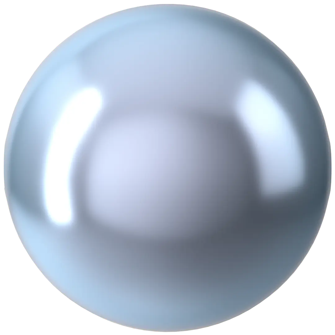 Swarovski Pearls Round Crystal Light Blue Pearl Pearl — Bluestreak Crystals