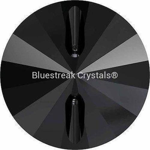 Swarovski Sew On Crystals Rivoli Button Jet UNFOILED